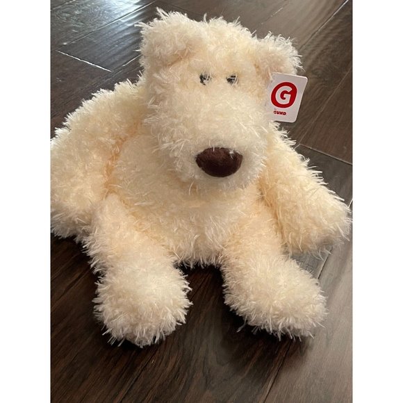 Gund | Toys | Nwt Gund Schlepp Cream Teddy Polar Bear Plush Stuffed ...